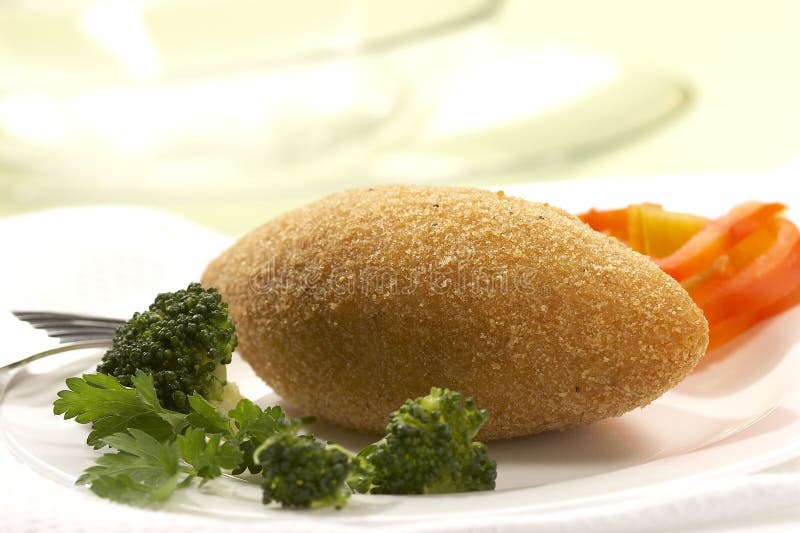 Rissole (meatless ball) stock image. Image of meal, meatless - 1341081