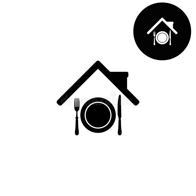 Icona Del Ristorante Per Web Design Illustrazione Vettoriale ...