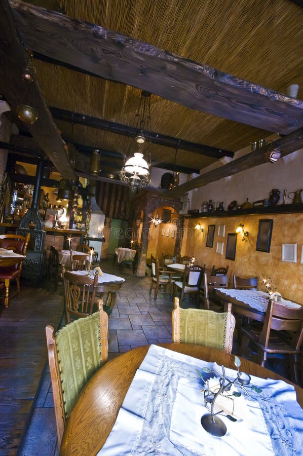 Particolare Rustico Del Ristorante Fotografia Stock - Immagine di ...
