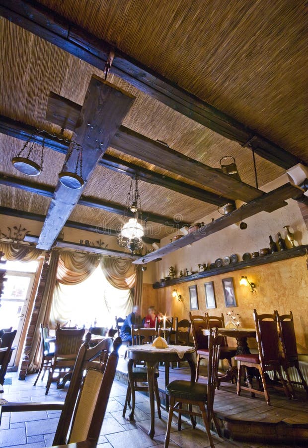 Particolare Rustico Del Ristorante Fotografia Stock - Immagine di ...