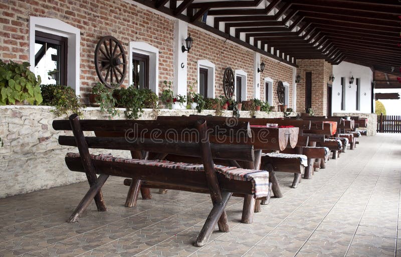 Ristorante rustico fotografia stock. Immagine di consumo - 79742050