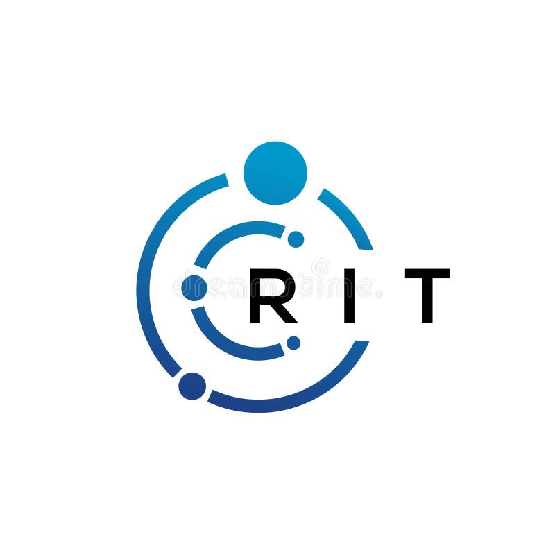 RIT Letter Technology Logo Design on White Background. RIT Creative ...