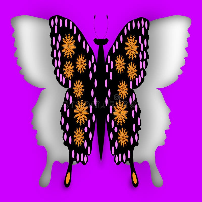 Illustrazione Delle Farfalle 3d Della Natura Di Rappresentazione Del ...