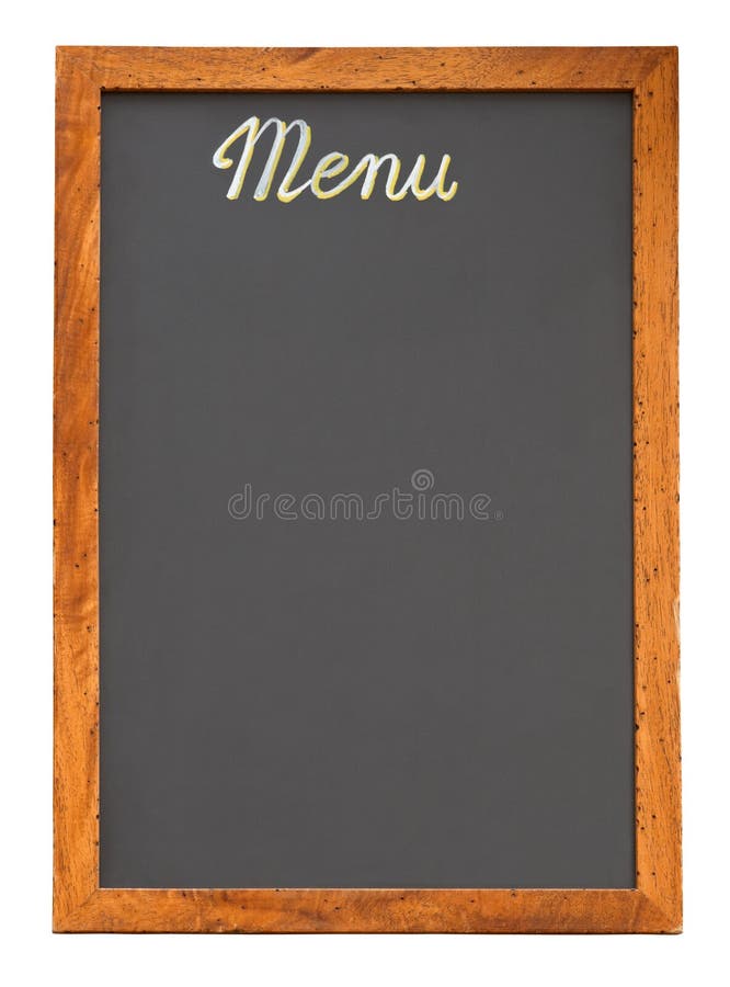 Ritaglio Vuoto Della Scheda Del Menu Immagine Stock - Immagine di ...