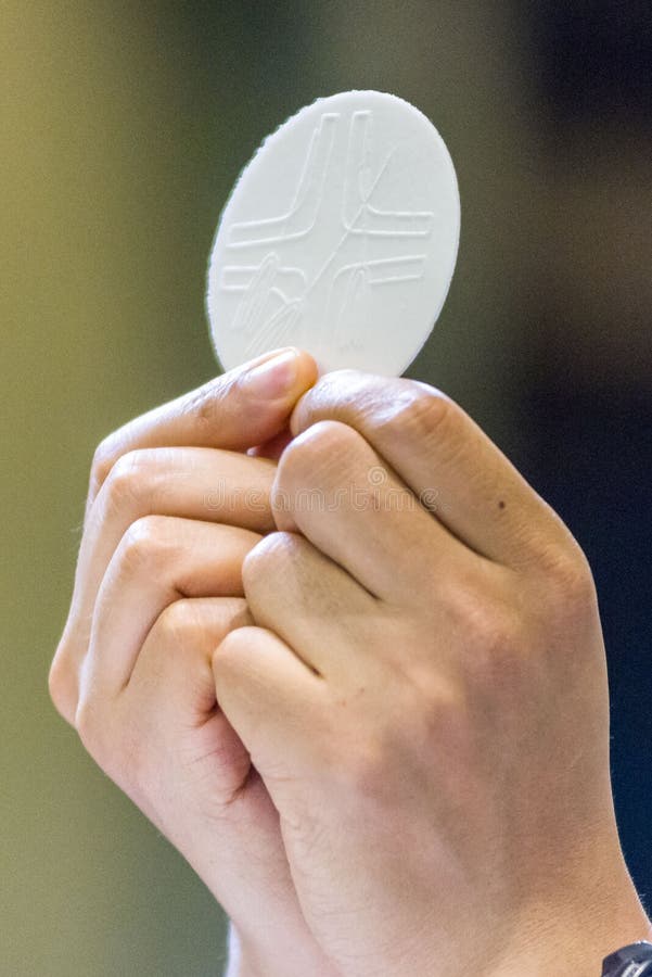 The rite of the Eucharist stock image. Image of religion - 106960231