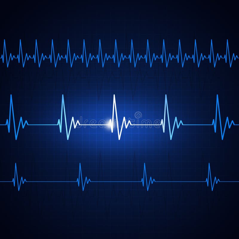 Ritmos de un corazón stock de ilustración. Ilustración de salud - 91719654