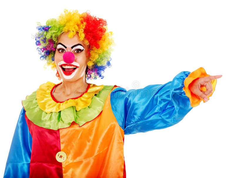 Ritratto del pagliaccio. fotografia stock. Immagine di costume - 26947586