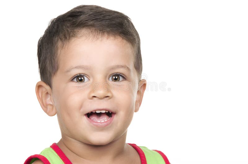 Ritratto Del Ragazzino Felice Immagine Stock - Immagine di bambino ...
