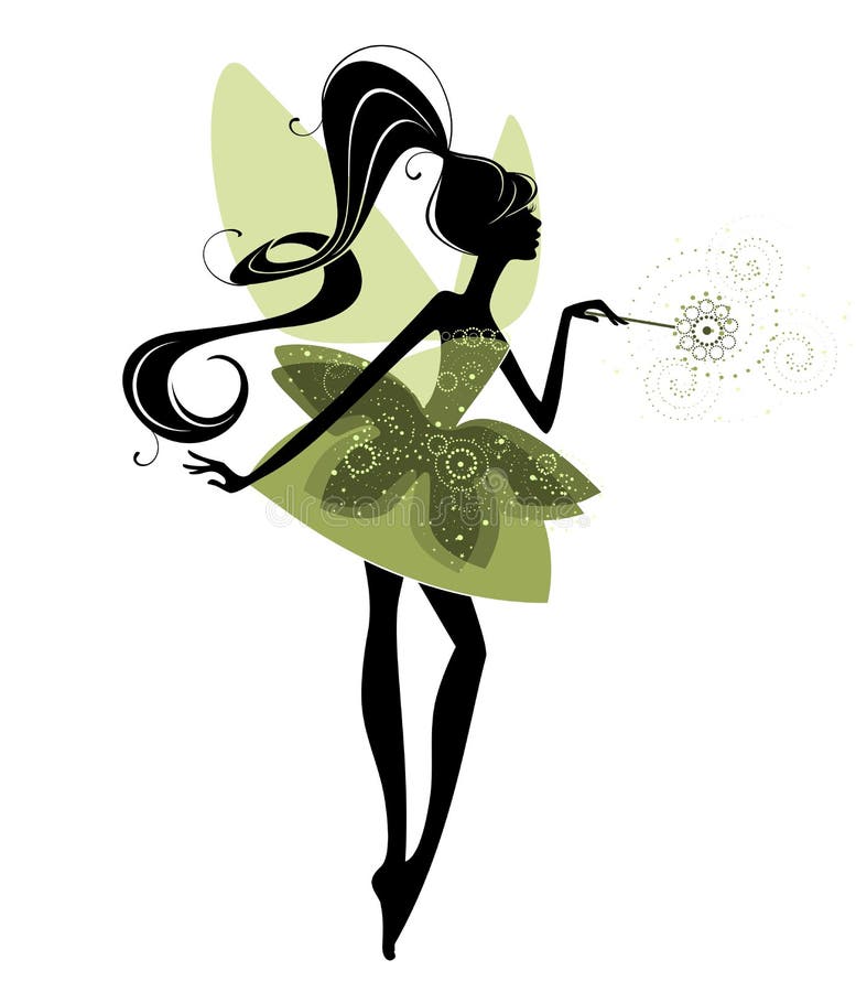 Ritratto di bello fatato illustrazione vettoriale. Illustrazione di ...