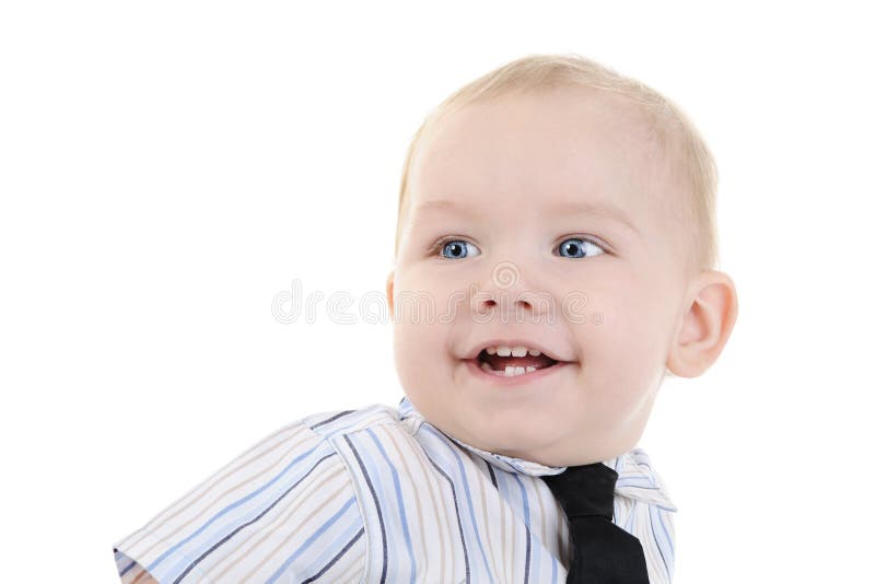 Ritratto Di Un Bambino Felice Fotografia Stock - Immagine di emozione ...