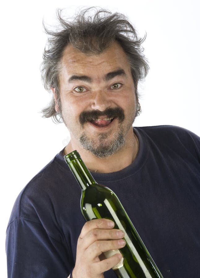 Ritratto Di Un Uomo Ubriaco Immagine Stock - Immagine di vuoto, adulto ...
