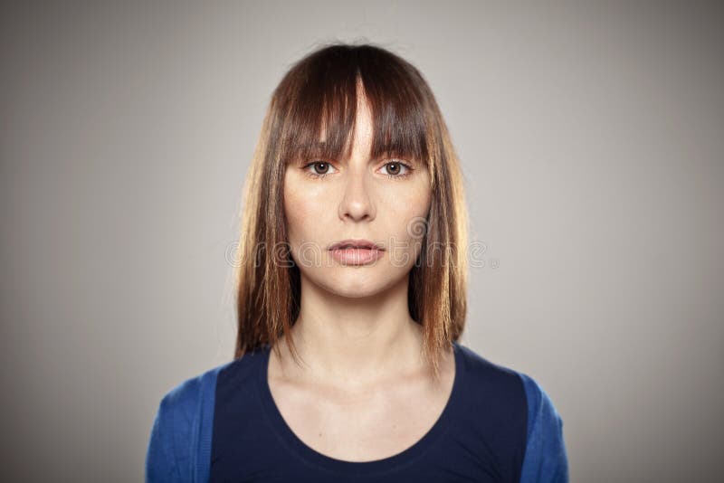 Ritratto Di Una Ragazza Normale Immagine Stock - Immagine di normale ...