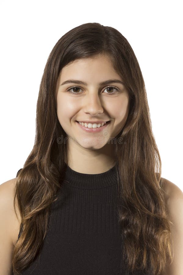 Ritratto Sorridente Della Bella Ragazza Dell'adolescente Fotografia ...