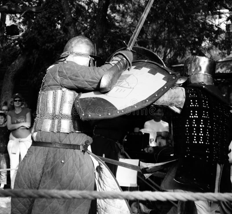 Ritterkampf in Jerusalem redaktionelles stockfotografie. Bild von ...