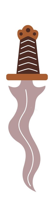 Ritual Dagger Flat Icon Magic Arts Stock Vector - Illustration of ...