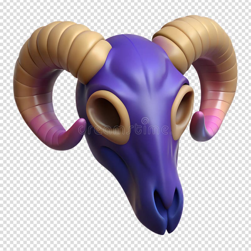 Ritual Mutton Head Skull 3d Illustration Stock Photo - Illustration of ...