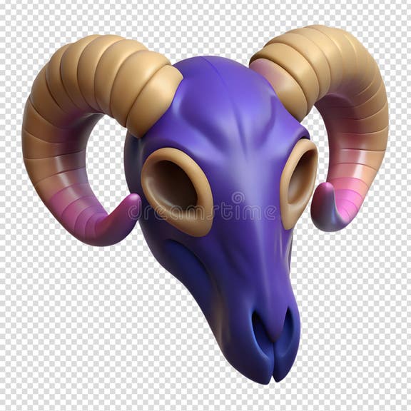 Ritual Mutton Head Skull 3d Illustration Stock Photo - Illustration of ...