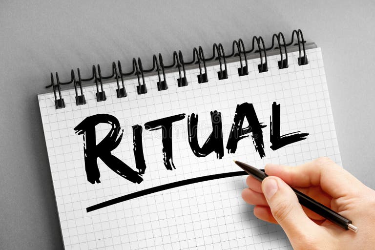 Ritual Text on Notepad, Concept Background Stock Image - Image of ...