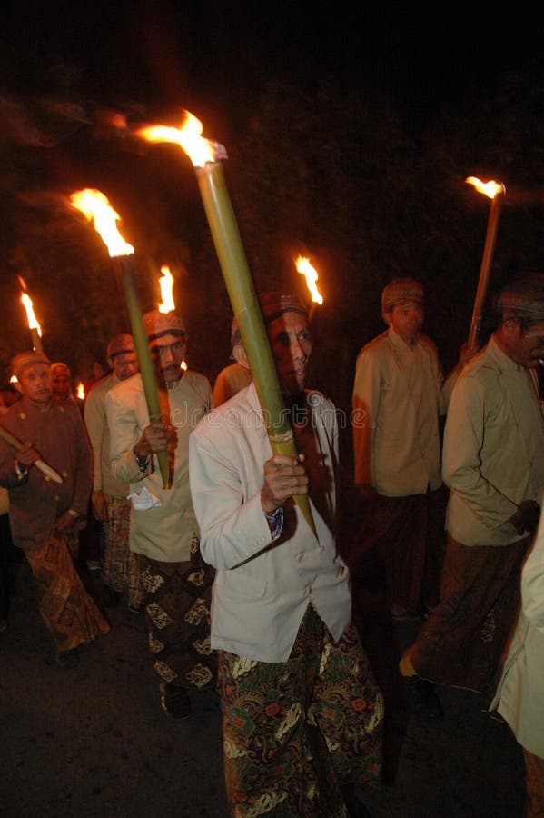 Ritual torch editorial photo. Image of karanganyar, indonesia - 40384966