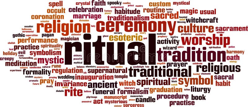 Ritual word cloud stock vector. Illustration of liturgy - 162310523