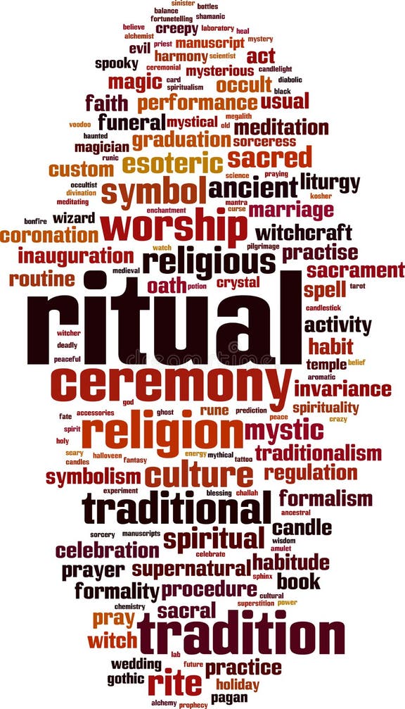 Ritual word cloud stock vector. Illustration of cloud - 177579938