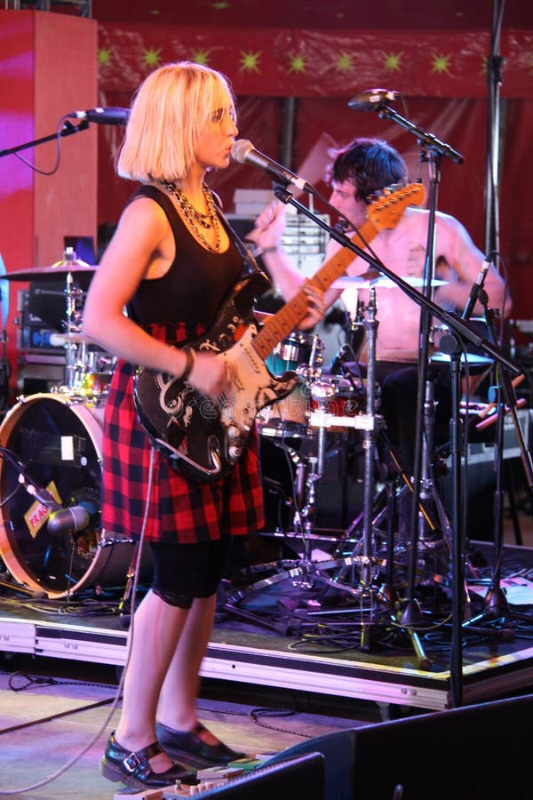 Ritzy Bryan of Rock / Punk Band Joy Formidable Editorial Stock Photo ...