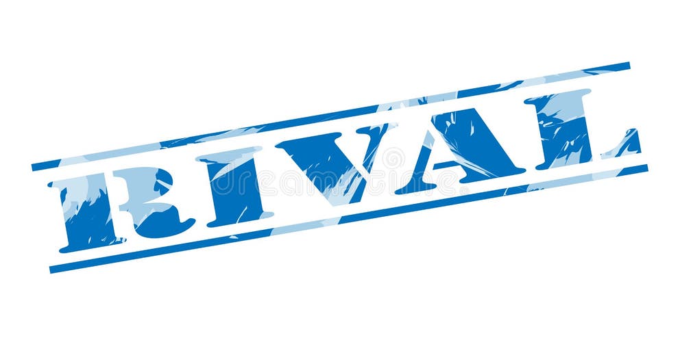 Rival blue stamp stock illustration. Illustration of blue - 98289285