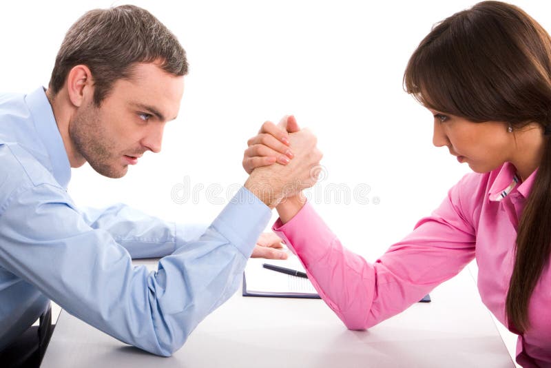 Rivalry stock photo. Image of competition, elbow, confrontation - 12868820