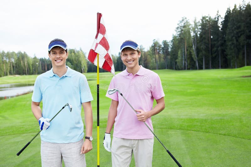 Rivals stock image. Image of golfers, lawn, golfcourse - 22855671