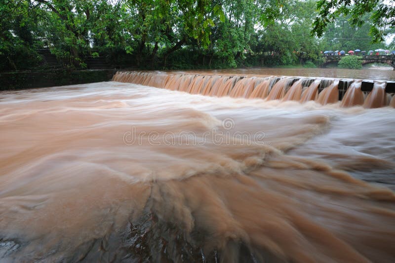 Dirty Stream River Zambezi(Africa) Stock Photo - Image of cascade ...
