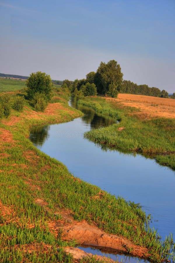 River stock image. Image of river, summer, flow, coastline - 5703535