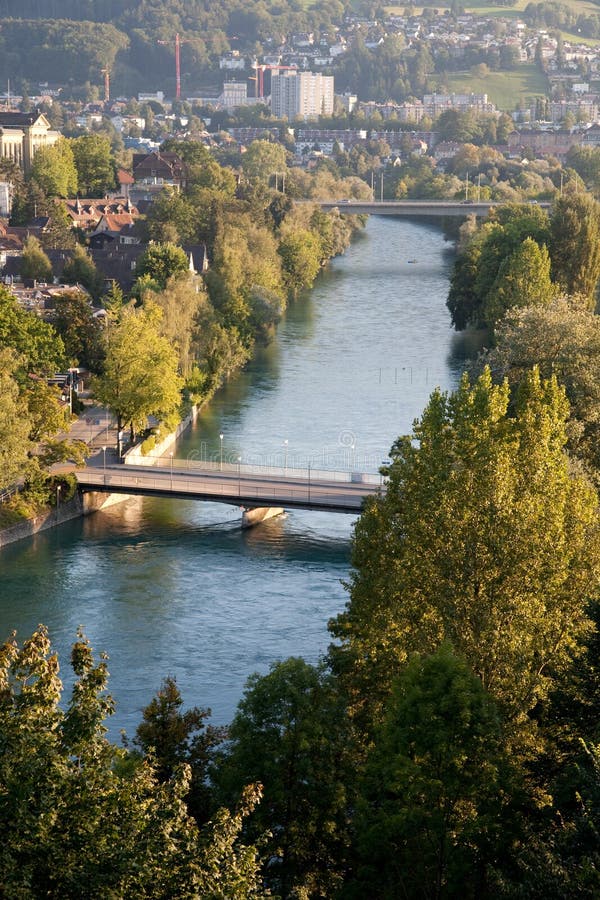 Aar river in Bern stock image. Image of attraction, capital - 27782739