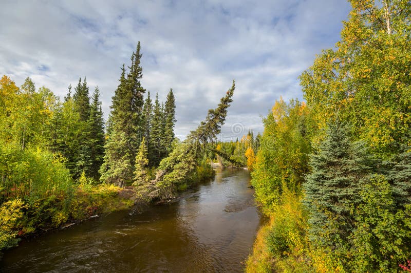 River on Alaska stock photo. Image of outdoors, highway - 285759826