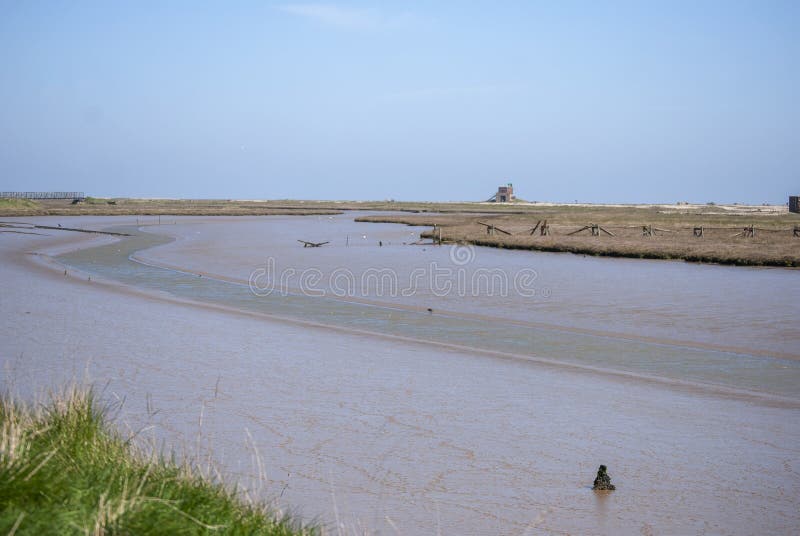 The River Alde at Orford Ness in Suffolk Stock Image - Image of evening ...