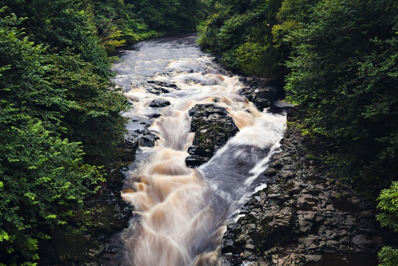 River Almond stock image. Image of exposure, river, landscape - 84868007