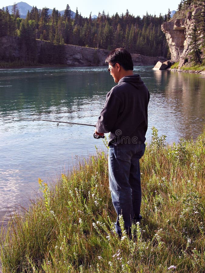 River Angler stock photo. Image of person, sport, fisherman - 416388