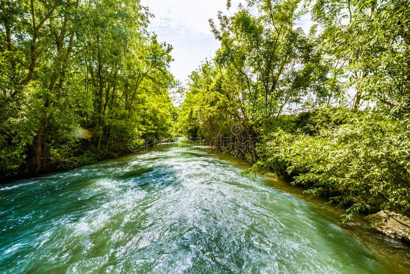 Senio River Near Cotignola in Italian Countryside Stock Photo - Image ...