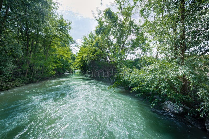 River on the Apennines Hills Stock Image - Image of hills, tuscany ...