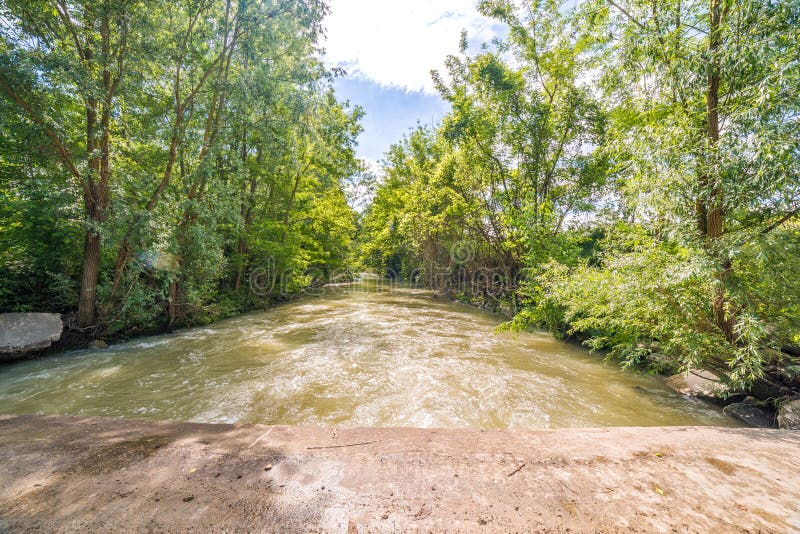Senio River Near Cotignola in Italian Countryside Stock Photo - Image ...
