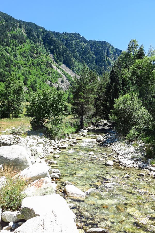 River of Aran Valley, Spain Stock Image - Image of sunny, amazing: 85971519