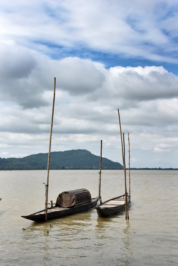 River Of Assam stock photo. Image of open, fishingboat - 75406384
