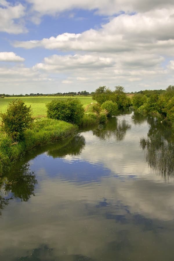The River Avon, Warwickshire, England. Stock Photo - Image of waterway ...