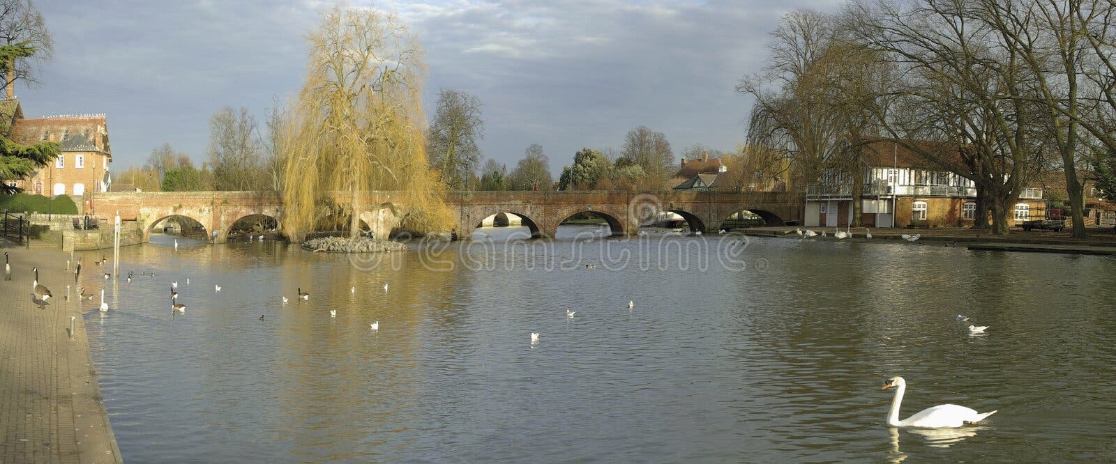 The River Avon, Warwickshire, England. Stock Photo - Image of waterway ...