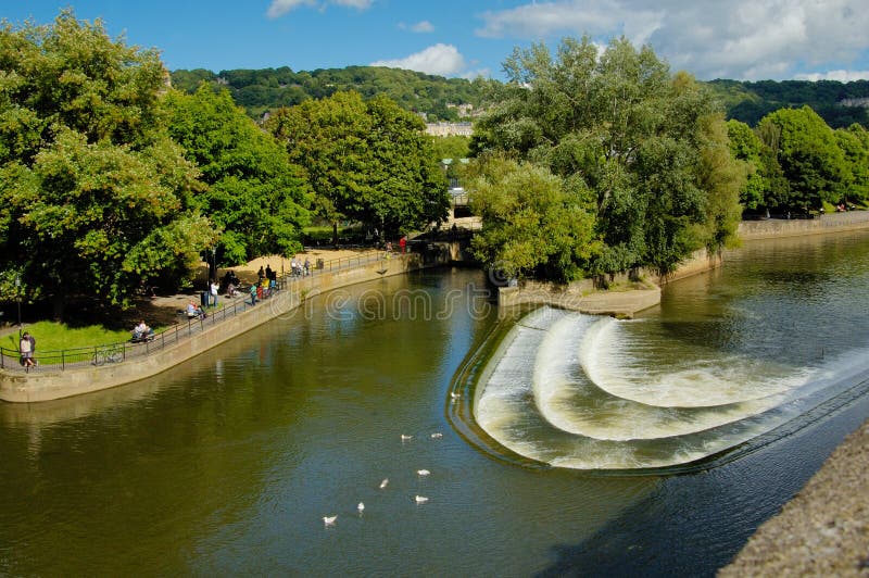 River Avon in Bath stock image. Image of embankment, river - 6310381