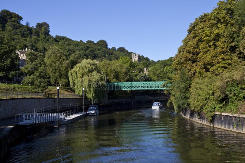 River Avon Flowing through Bath Stock Photo - Image of kingdom, england ...