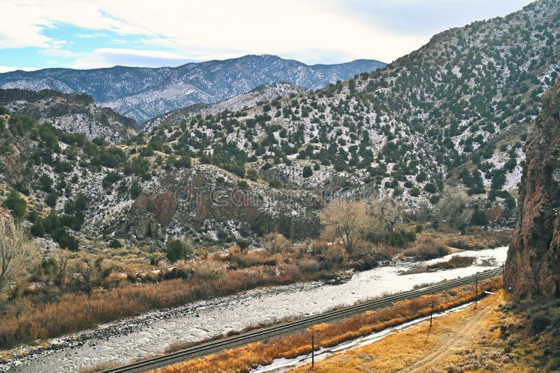 River Backed by Endless Mountains Stock Image - Image of exploration ...