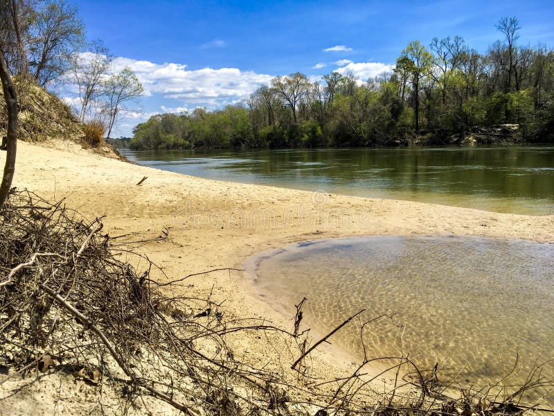 River bank with beach stock photo. Image of river, blue - 112937230