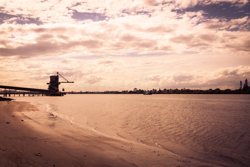 River bank stock photo. Image of town, tree, australia - 71295690