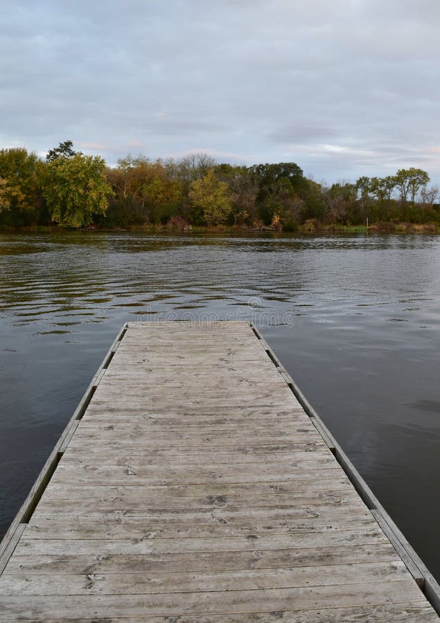 River Bank on a Fall Morning Stock Image - Image of colors, morning ...