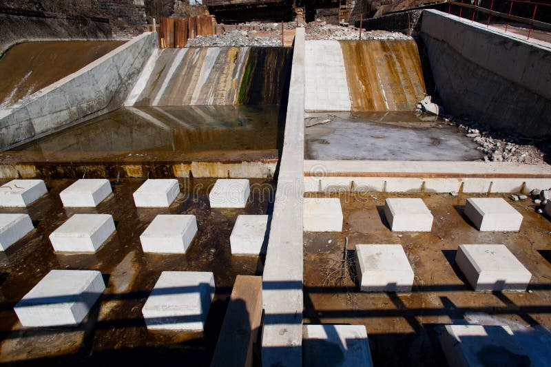 River banks construction stock photo. Image of waters - 22032070